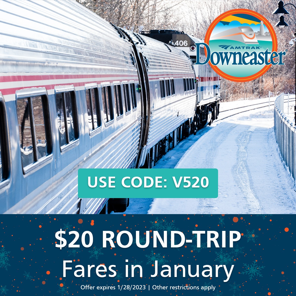 $20 Round-trip fares on the Downeaster in January! - Penobscot Bay ...